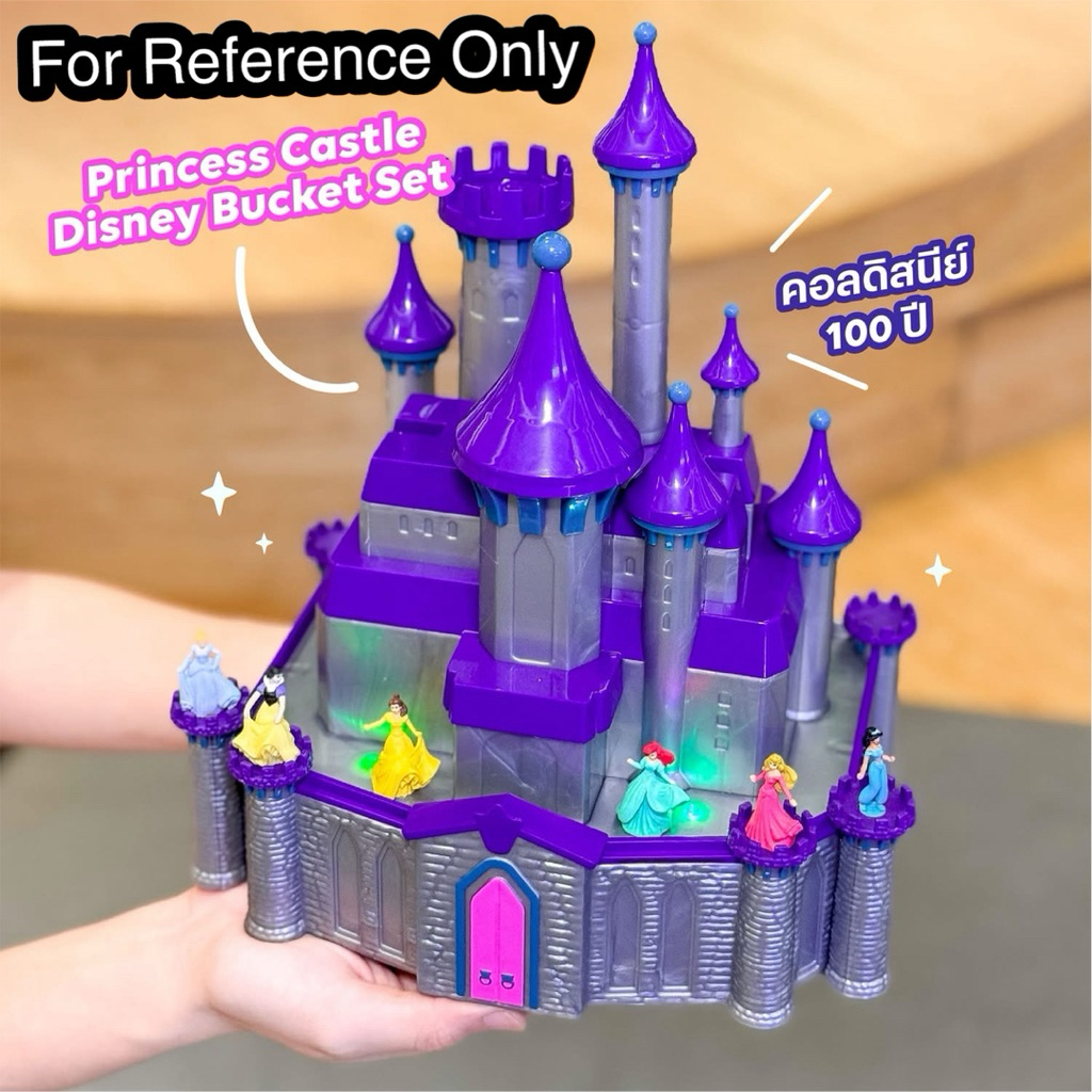 ถังป๊อปคอร์นปราสาทเจ้าหญิง ฉลองดิสนีย์ 100 ปี Disney Princess Castle ...