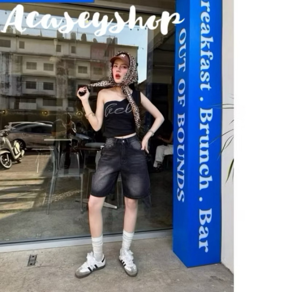 มือ 2 ไซส์M Acasey กางเกงยีนส์ผู้หญิง ขาสั้น 3ส่วน Basic Sigma Jeans ...