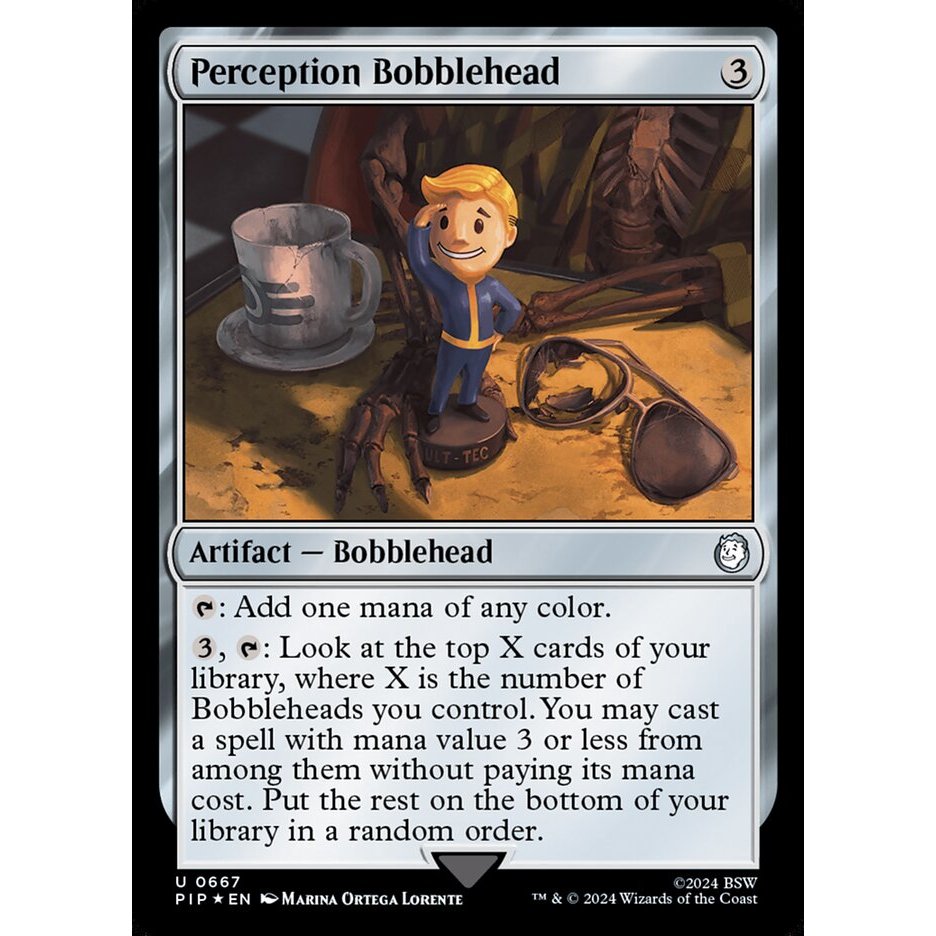Perception Bobblehead การ์ด Magic the Gathering [MTG] ของแท้ | Shopee ...