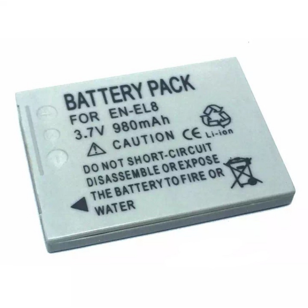 EN-EL8 \ ENEL8 Replacement Battery for Nikon Coolpix P1,P2,S1,S2,S3,S5 ...