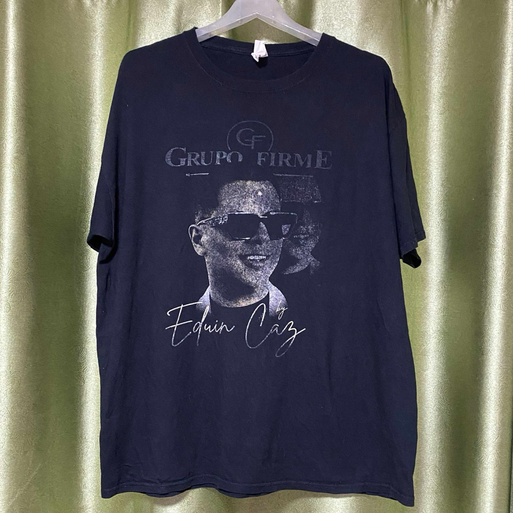 เสื้อ Grupo Firme by Eduin Caz ลายหน้าหลัง มือ2 ไซร้XL อก 23.5นิ้ว ยาว ...