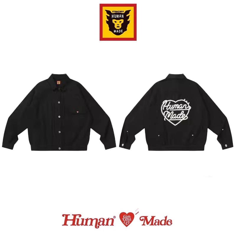 【Human Made】🇯🇵 พร้อมส่ง/ แจ็กเก็ต human made เสื้อแจ็คเก็ตทรงหลวมพิมพ์ ...