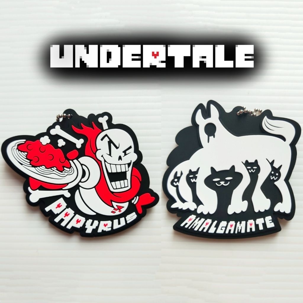 พวงกุญแจ สแตรปยาง Amalgamates PAPYRUS เกม Undertale อันเดอร์เทล ญี่ปุ่น ...