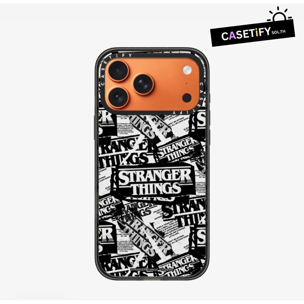 Stranger Things X CASETiFY - Logo Collage Case | Shopee Thailand