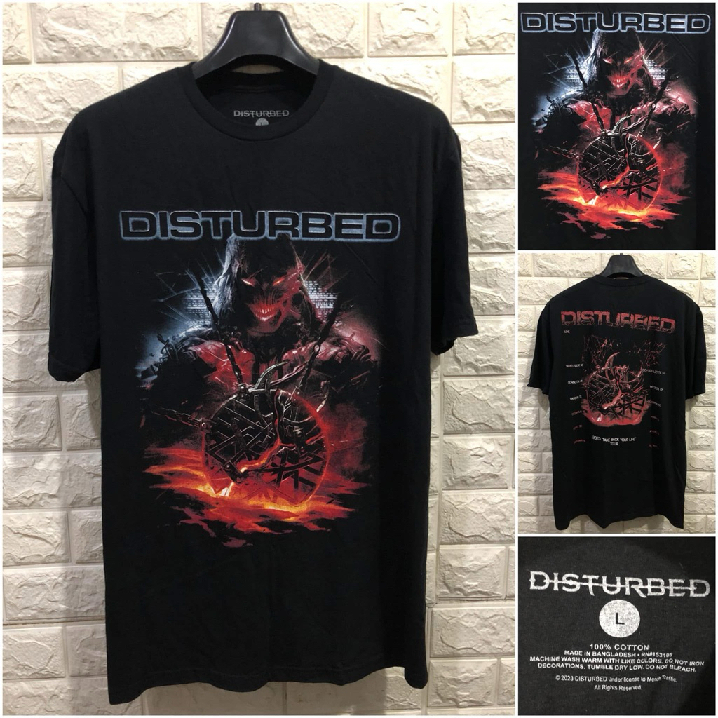 [จัดส่งฟรี!!!] เสื้อวงดนตรี Disturbed Tour ปี 2023 Size L สินค้า ...