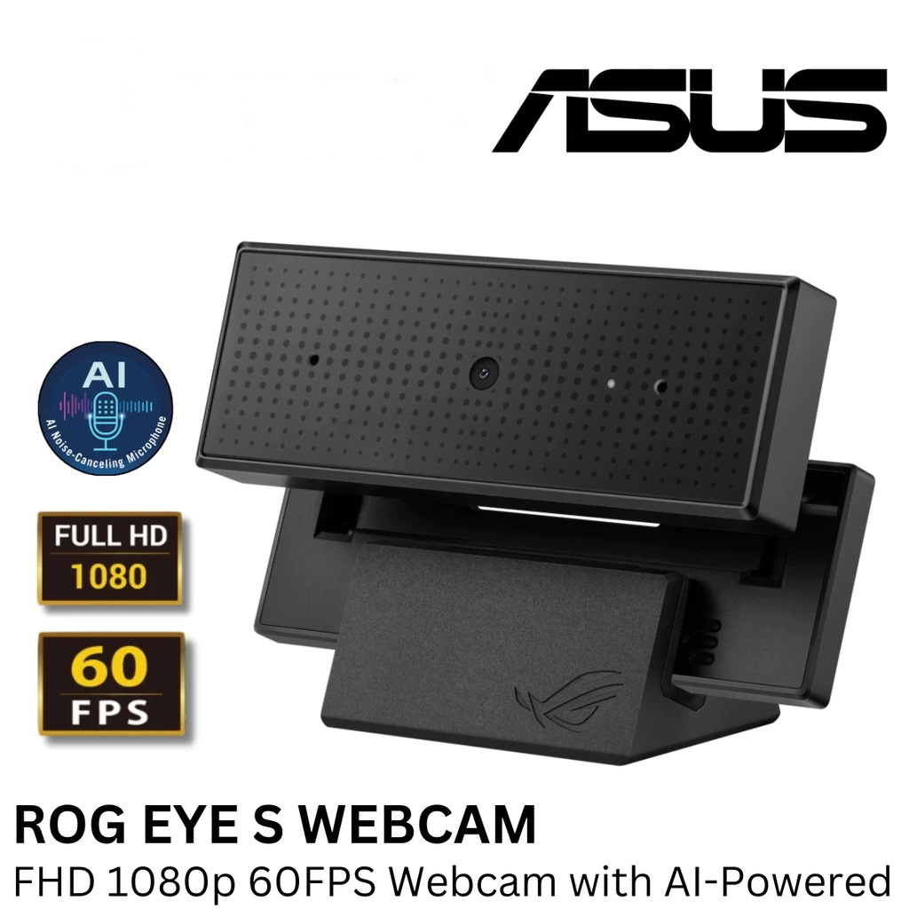 WEBCAM (กล้องเว็บแคม) ASUS ROG EYE S Streaming Gaming Webcam (1080p 60 ...