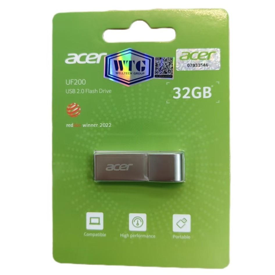 ส่งจากไทย ACER FLASH DRIVE 32GB USB 2.0 แฟลชไดรฟ์ เอเซอร์ UF200 ...