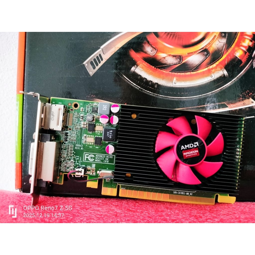 การ์ดจอ AMD R5 340X 2GB GDDR3 เหมาะใส่เคสเล็ก สภาพสวย ปกติทุกพอร์ต ...