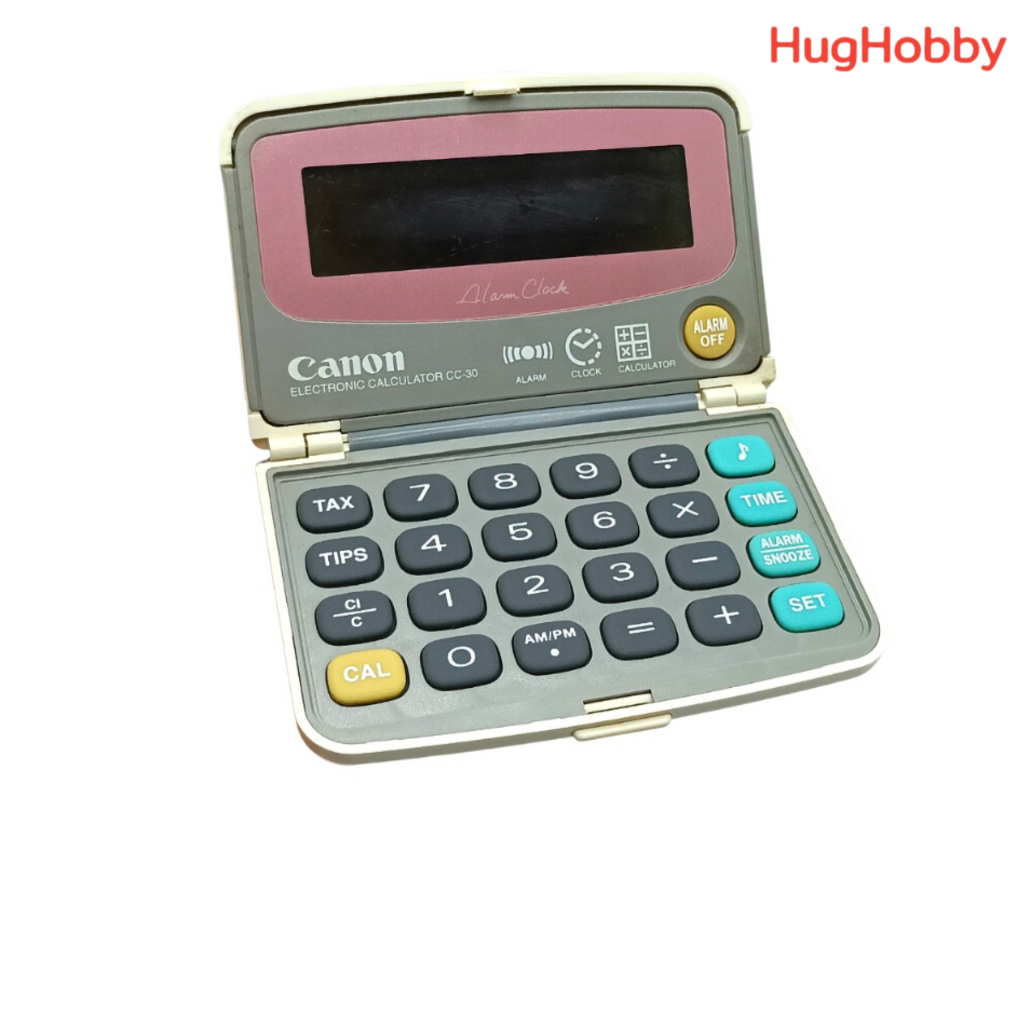 「ซาก/อะไหล่」งานเก่ายุค 90s เครื่องคิดเลขนาฬิกาปลุก Canon CC-30 *เปิดไม่ ...