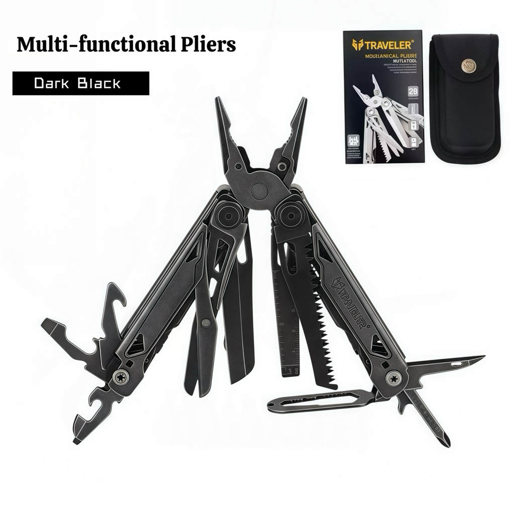 Multi-functional combination pliers, vehicle-mounted multi-functional ...