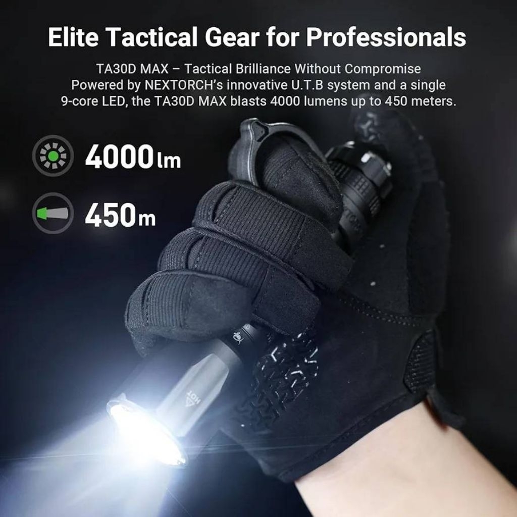 ไฟฉาย NEXTORCH TA30D MAX 4000LM Tactical | Shopee Thailand