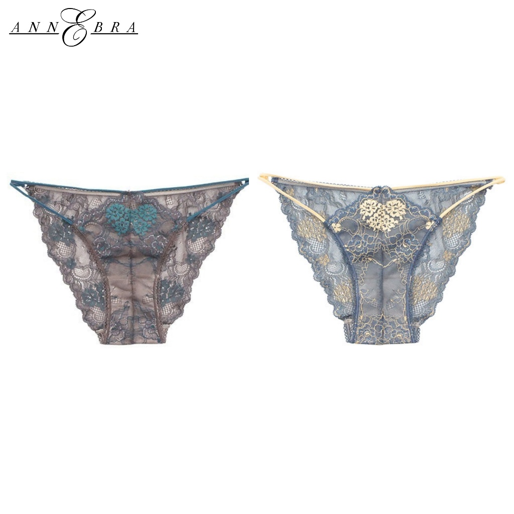 Annebra กางเกงในลูกไม้ ทรงบิกีนี่ ผ้าลูกไม้ยืด Bikini Lace Panty รุ่น ...