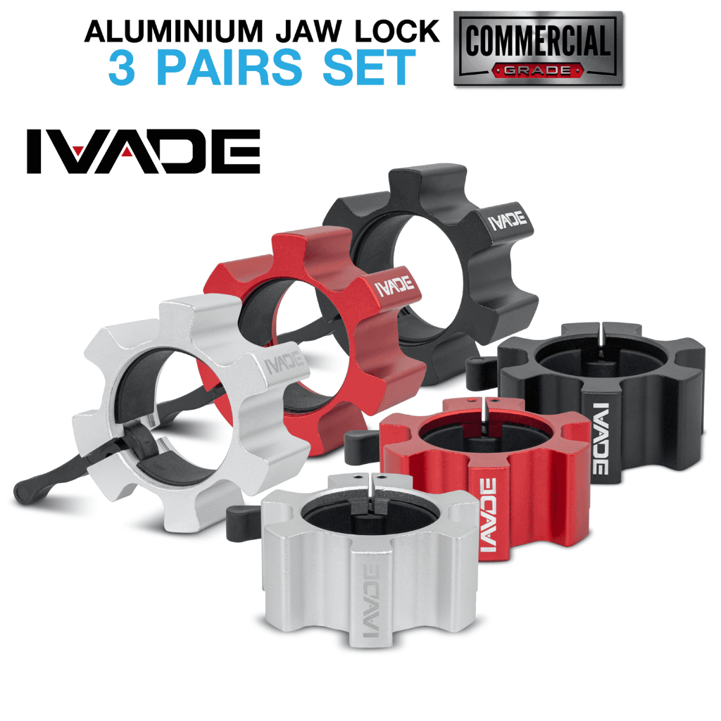 คลิปล็อกคานบาร์เบล 2 นิ้ว ALUMINIUM JAW LOCK มีทั้งหมด 3 สี BLACK / RED ...