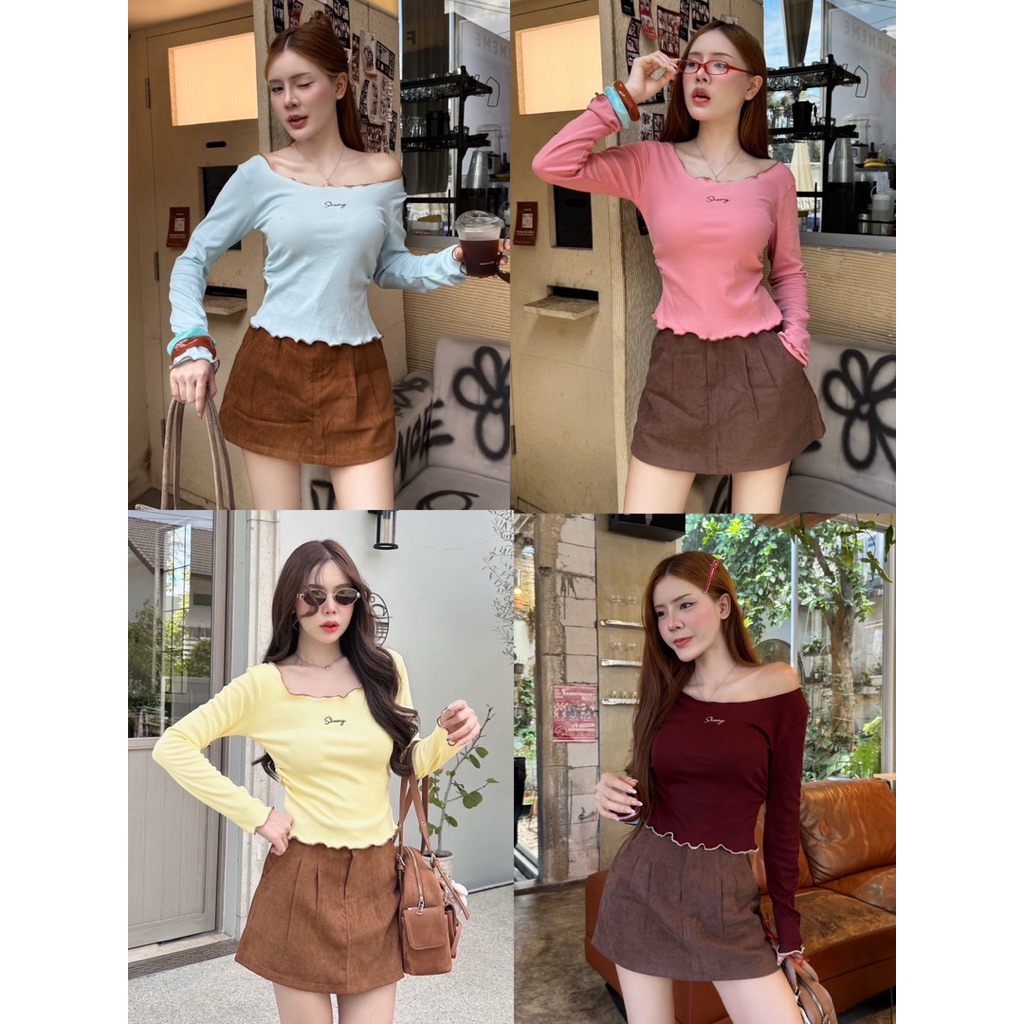 กระโปรงลูกฟูก SHEENY | Shopee Thailand