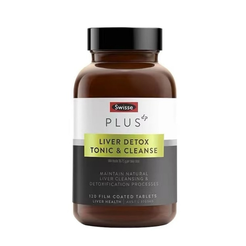 （จัดส่งที่รวดเร็ว）Swisse Plus Liver Detox Tonic & Cleanse 120 tablets ...