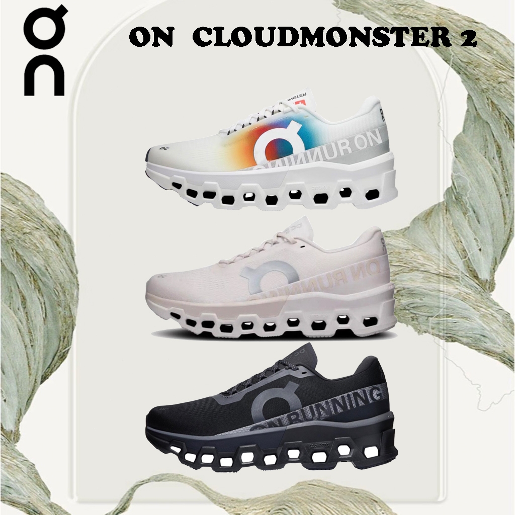 ของแท้ 100 %On Cloudmonster 2รองเท้ากีฬาลำลองสำหรับผู้ชายและผู้หญิง ...
