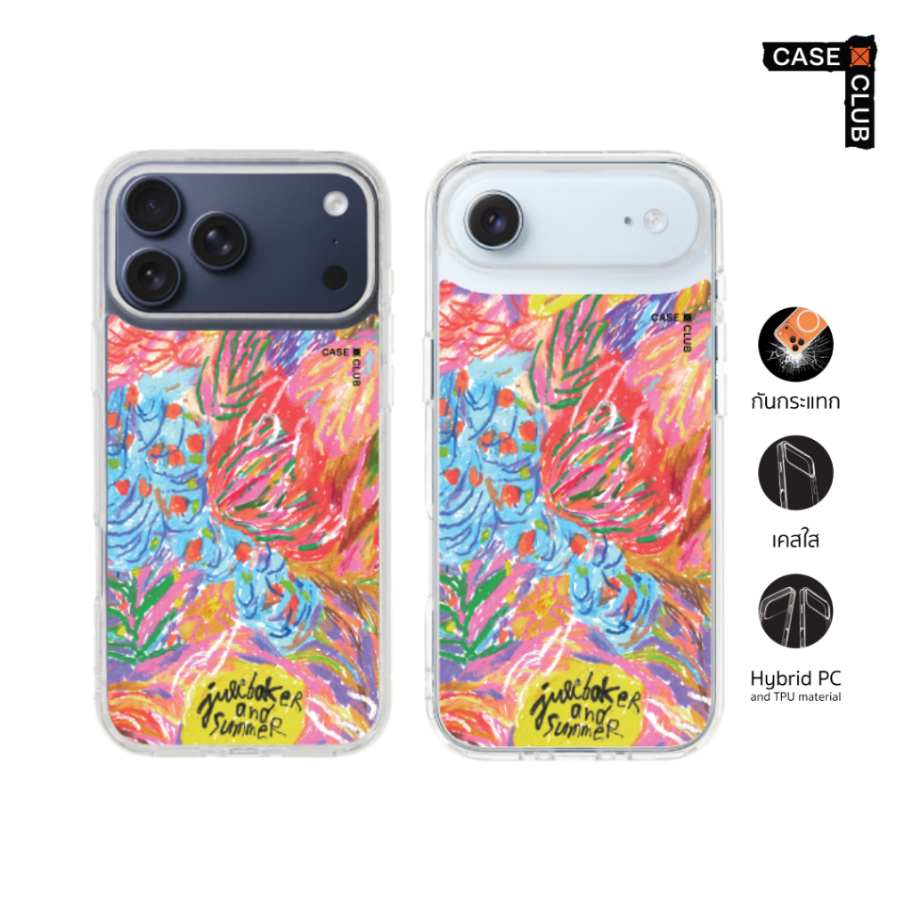 CaseClub เคสไอโฟน เคสโทรศัพท์ เคสใส ลาย Abstract Flower by Juli Baker ...