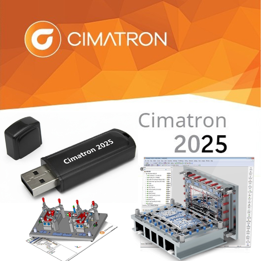 Cimatron 2025 SP3 โปรแกรม CAD CAM 3D ส่ง Flash drive ใช้ลงกับ Windows X64 | Shopee Thailand
