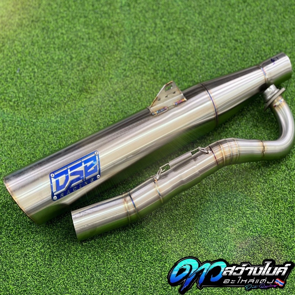 DSB Racing ท่อเลส Wave125 S R บังลม 2 วาล์ว 4 วาล์ว คอ 34/38/48/51 ปาก ...