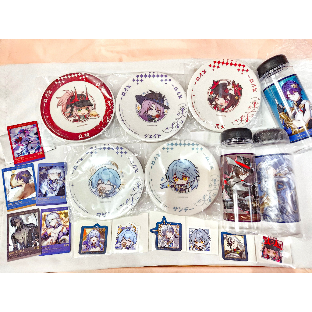 honkai star rail x Sushiro Thailand จาน ขวดน้ำ การ์ด Sunday Robin ...