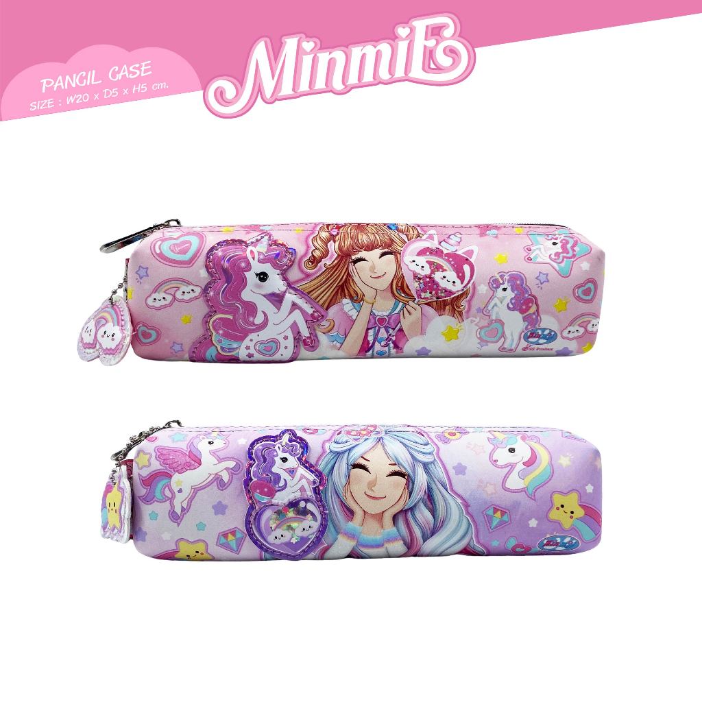 Minmie กล่องดินสอน่ารักลายหมีเจ้าหญิง แข็งแรงทนทาน กันน้ำได้ ลิขสิทธิ์ ...