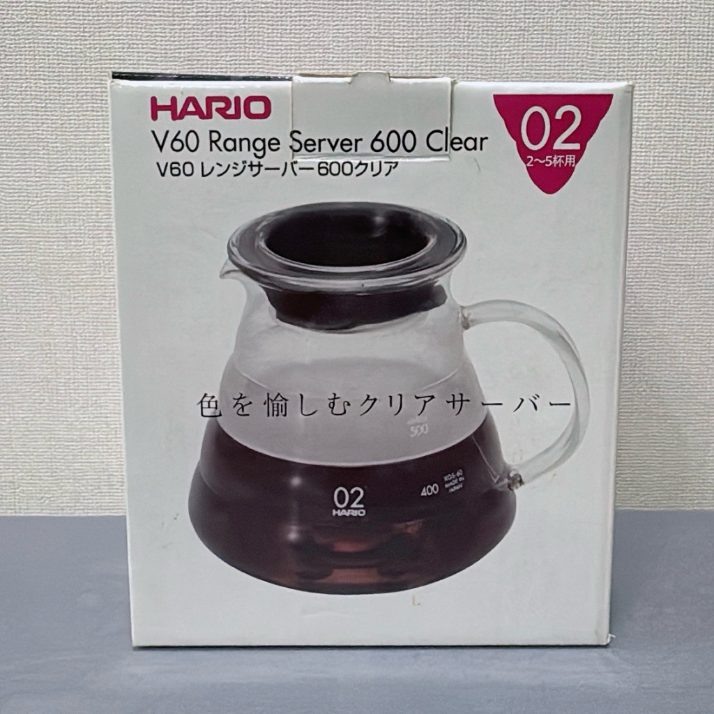 Hario V60 Range Server Clear ฮาริโอะเหยือกกาแฟดริปแก้วใส เบอร์ 2 ขนาด ...