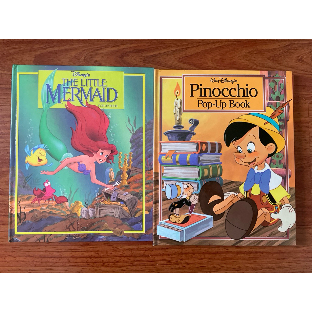 Disney’s Pop-up book The little mermaid ,Pinocchio | Shopee Thailand
