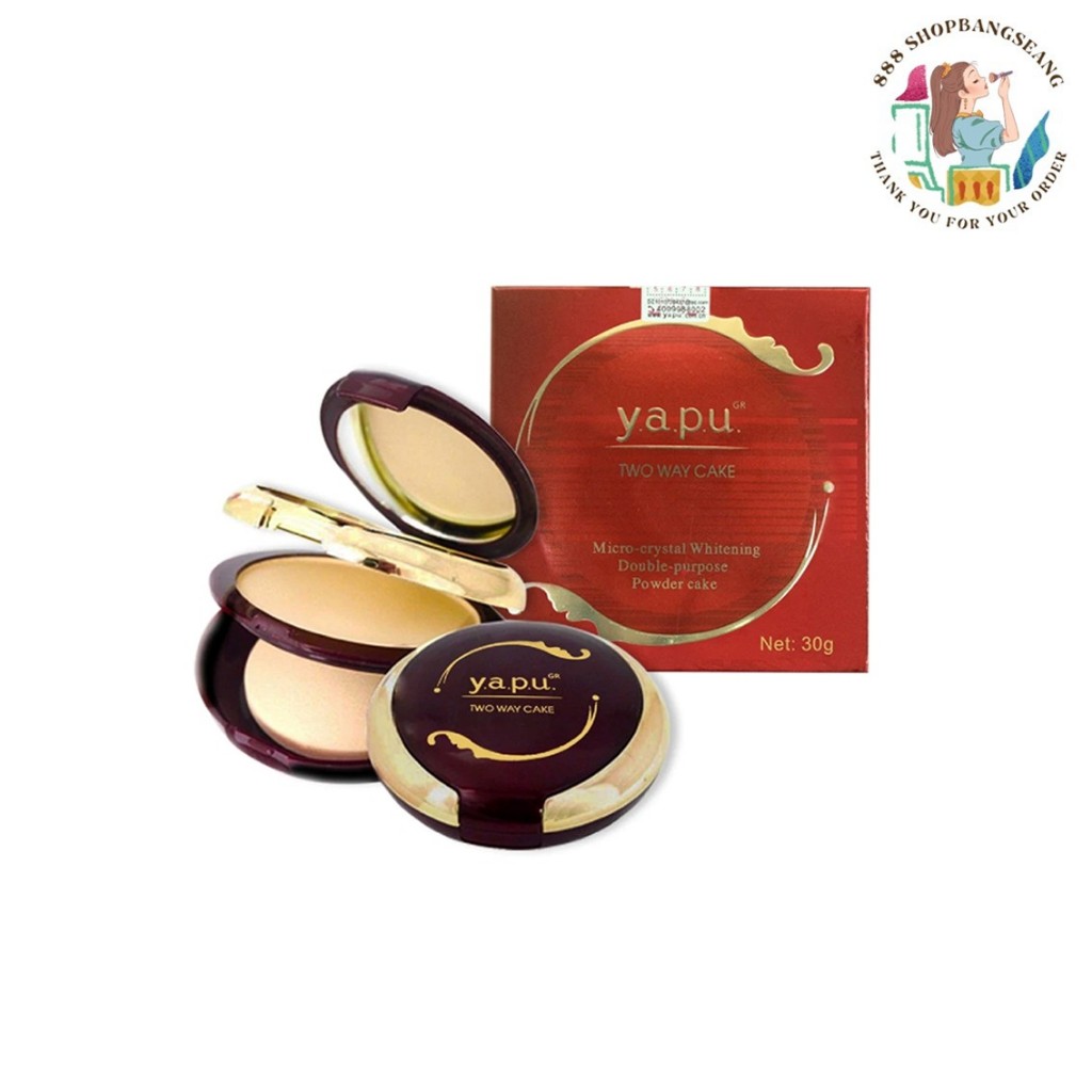 แป้งพัฟ ยาฟู พาวเดอร์ เค้ก Yafu Micro-crystal Whitening Double-purpose ...