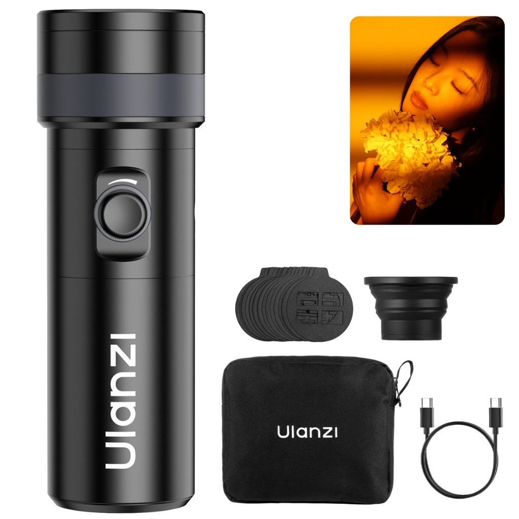 Ulanzi LM01 Photography Flashlight ไฟแฟลชไลท์ ไฟ RGB กำลีงไฟ 10W มีแบต ...