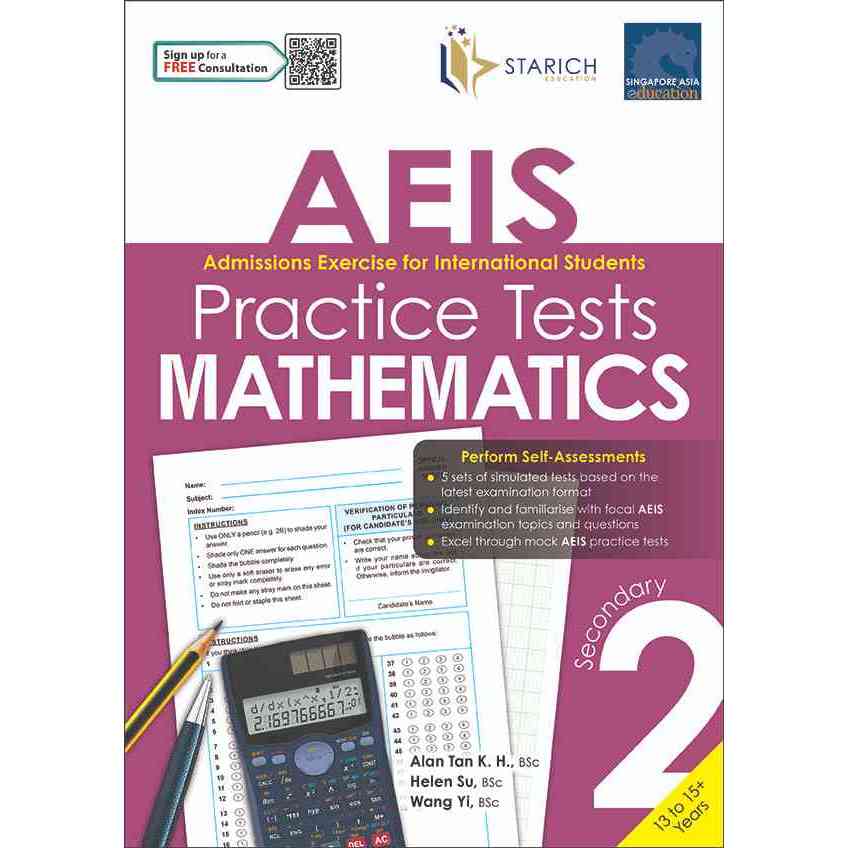GSAP_แบบทดสอบคณิตศาสตร์ ม. 2 AEIS Practice Tests MATHEMATICS–Secondary ...