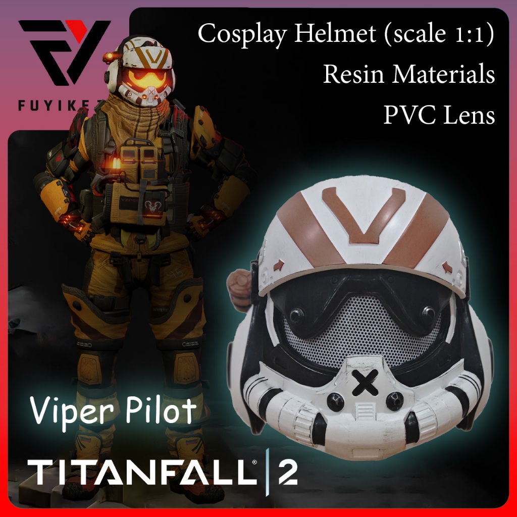 Replica | Viper Pilot | คอสเพลย์ Titanfall 2 | Games Props | Mask ...
