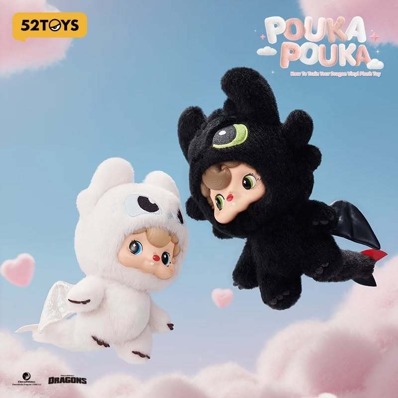 52TOYS Pouka Pouka x How To Train Your Dragon Vinyl Plush Toy | Shopee ...