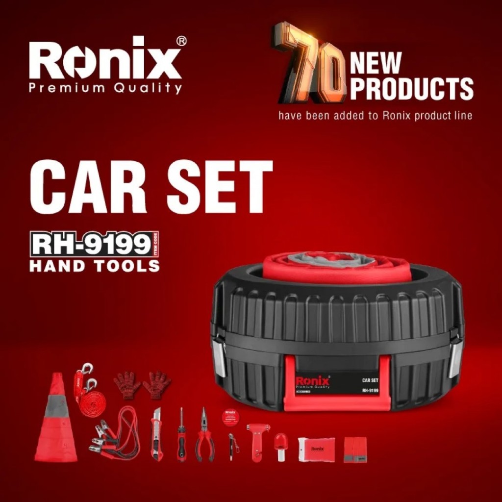 Ronix รุ่น RH-9199 Car Emergency Tool Kit Bag 14pcs Set | Shopee Thailand