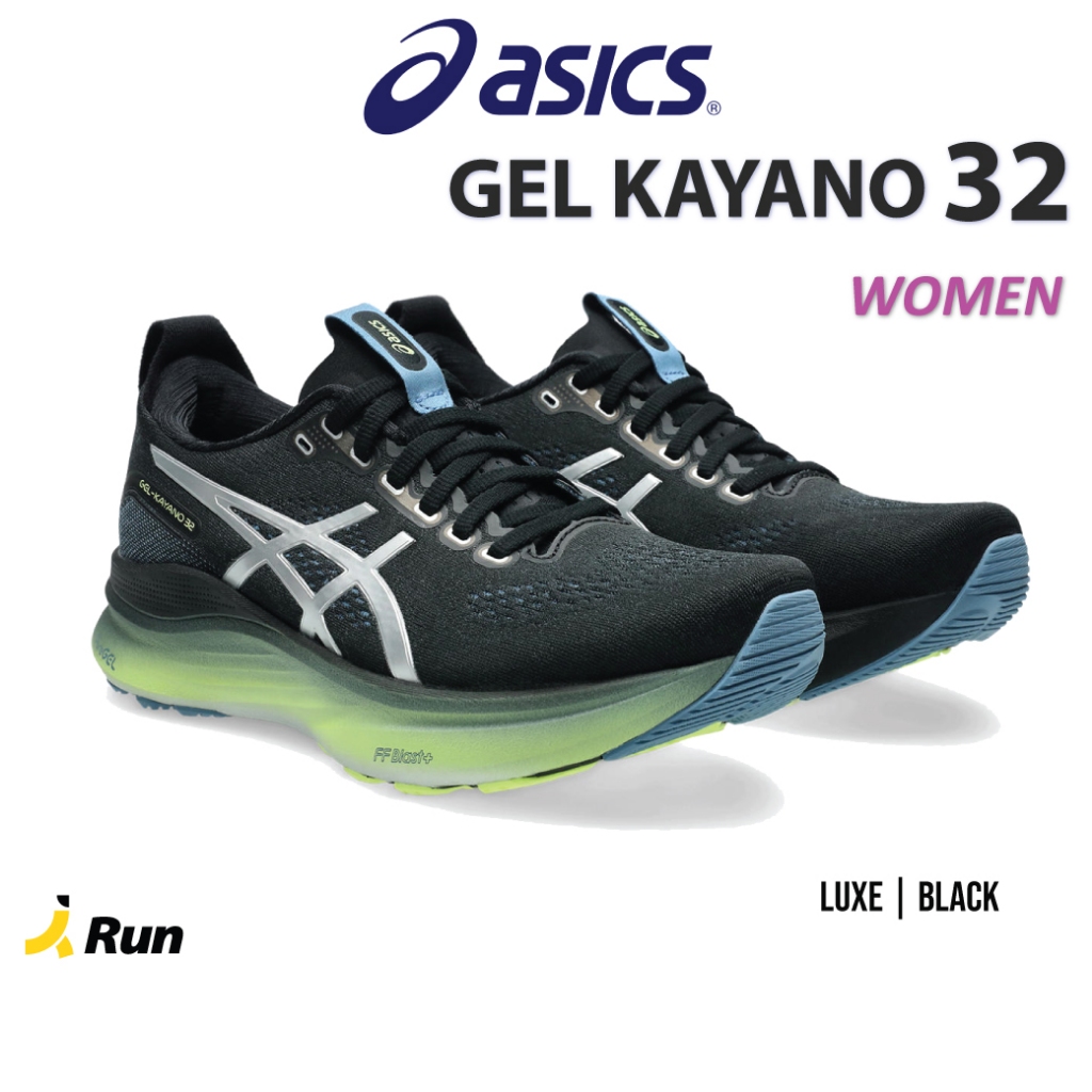 Asics Women's Gel Kayano 32 Luxe/Black รองเท้าวิ่งผู้หญิง BananaRun ...