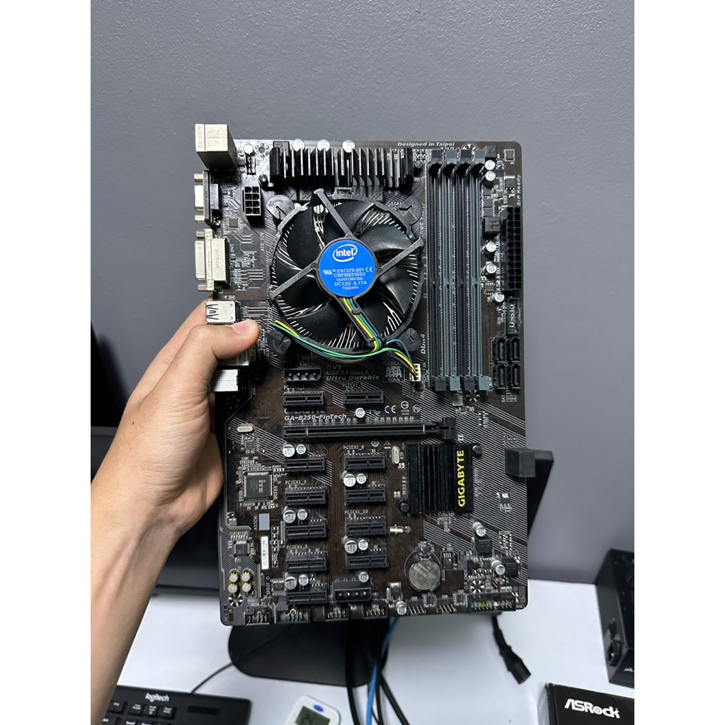MAINBOARD (เมนบอร์ด) 1151 GIGABYTE B250 FINTECH CPU (ซีพียู) 1151 INTEL ...
