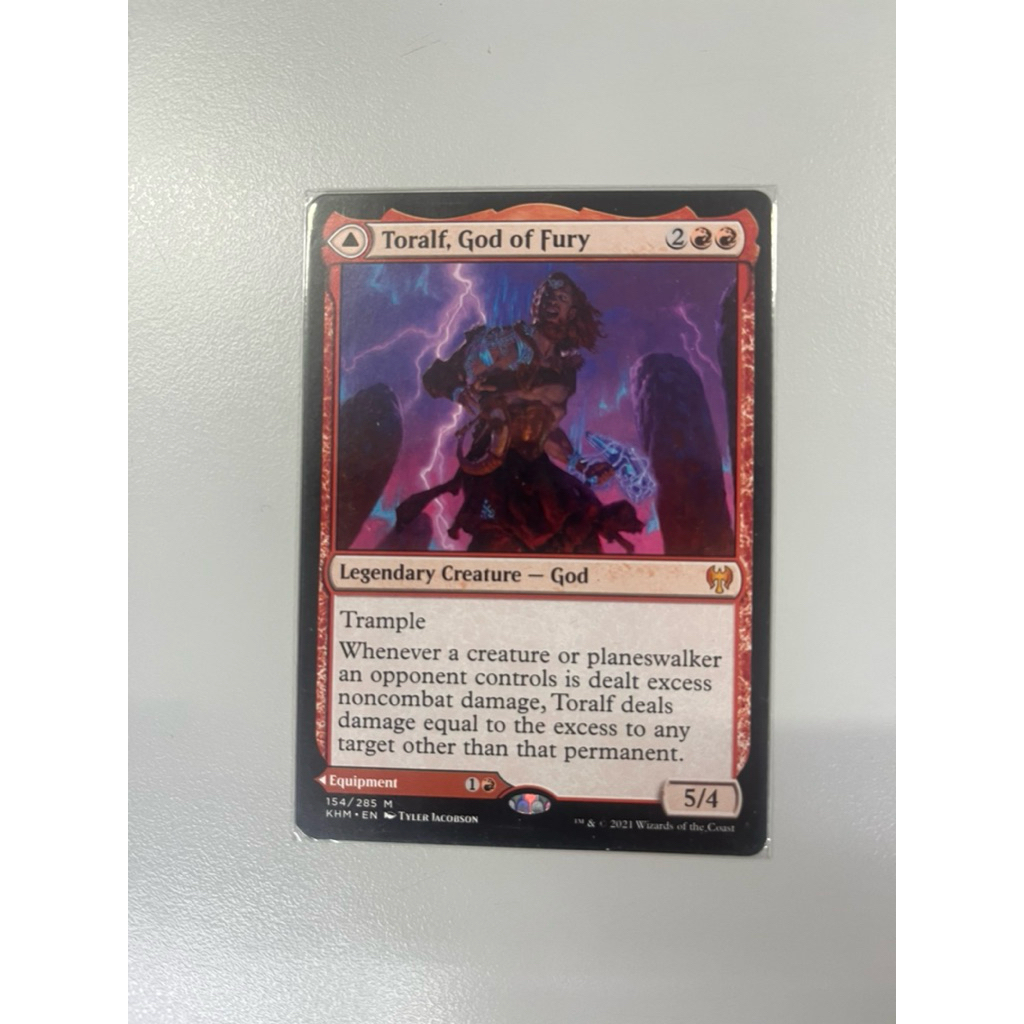 การ์ด MTG Toralf, God of Fury Red Magic the Gathering EDH รุ่น KHM สภาพ ...