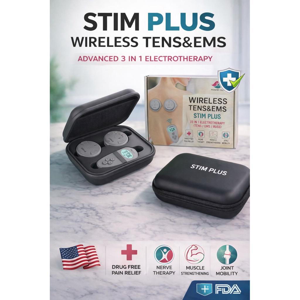 Stim Plus 3in1 wireless TENS/EMS/RUSS เครื่องกระตุ้นไฟฟ้าไร้สาย+รีโมท ...
