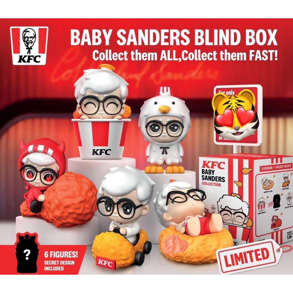 KFC กล่องจุ่มผู้พัน KFC Baby Sanders Collection เบบี้แซนเดอร์ส สินค้าพร ...
