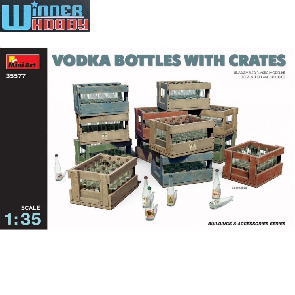 MiniArt 35577 VODKA BOTTLES WITH CRATES 1/35 | Shopee Thailand