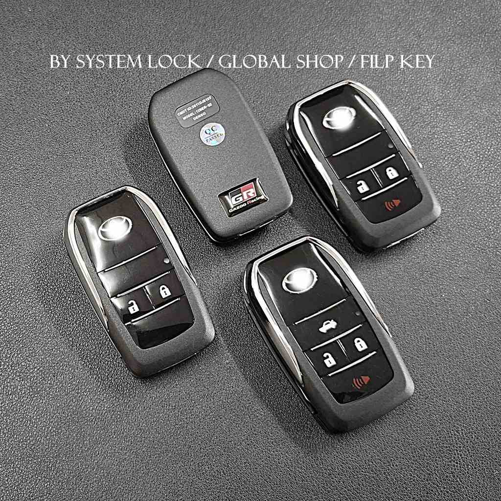 กุญแจพับ Toyota Altis Vigo Fortuner Key โตโยต้า พรีเมียมเกรด หลัง GR ...