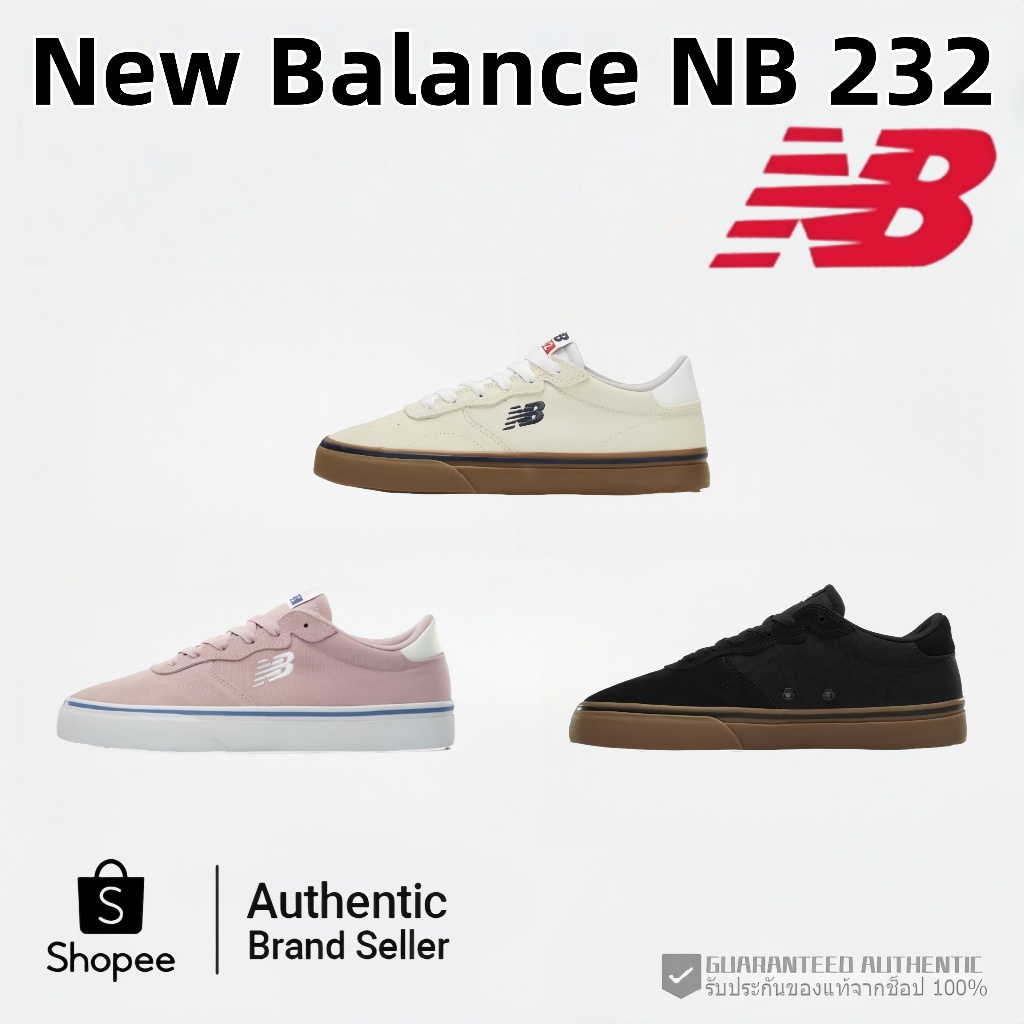 【ของแท้100%】New Balance NB 232 สะดวกสบาย ทนต่อการสึกหรอ รองเท้าผ้าใบ ...