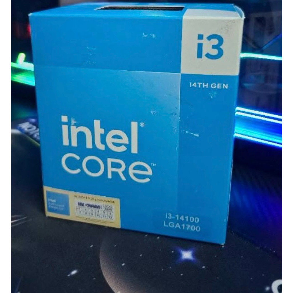 : Intel Core i3-14100 (14th Gen) LGA1700 สภาพ: มือ 1 ของใหม่ ไม่เคยใช้ ...
