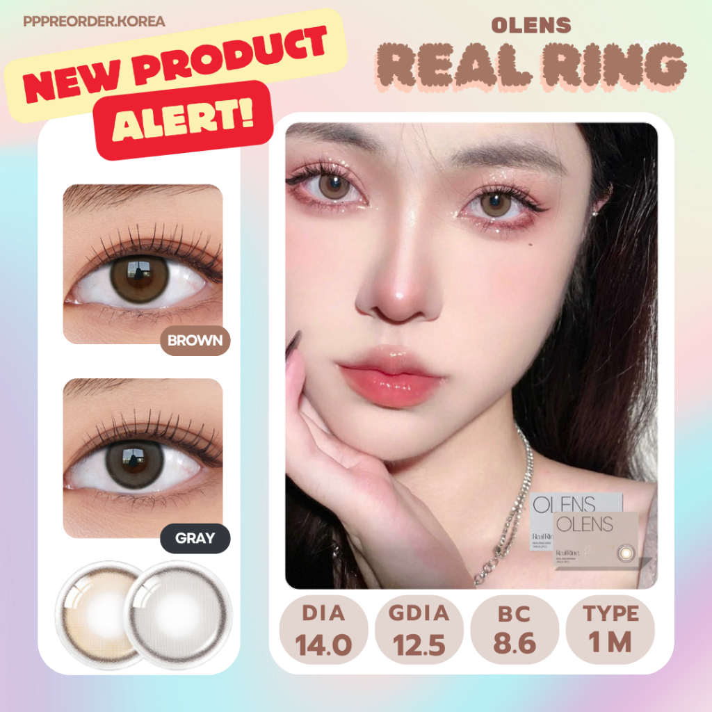 (เติมสตอคแล้ว )พร้อมส่ง Olens real ring รายเดือน คอนแทคเลนส์เกาหลี รุ่น ...