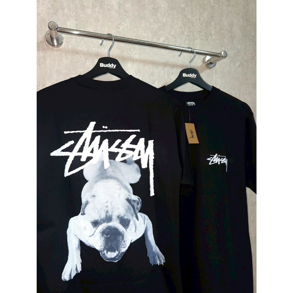 Stussy Stock Dog Tee พร้อมส่ง 2 สี (Black / Olive) รับประกันของแท้ ...