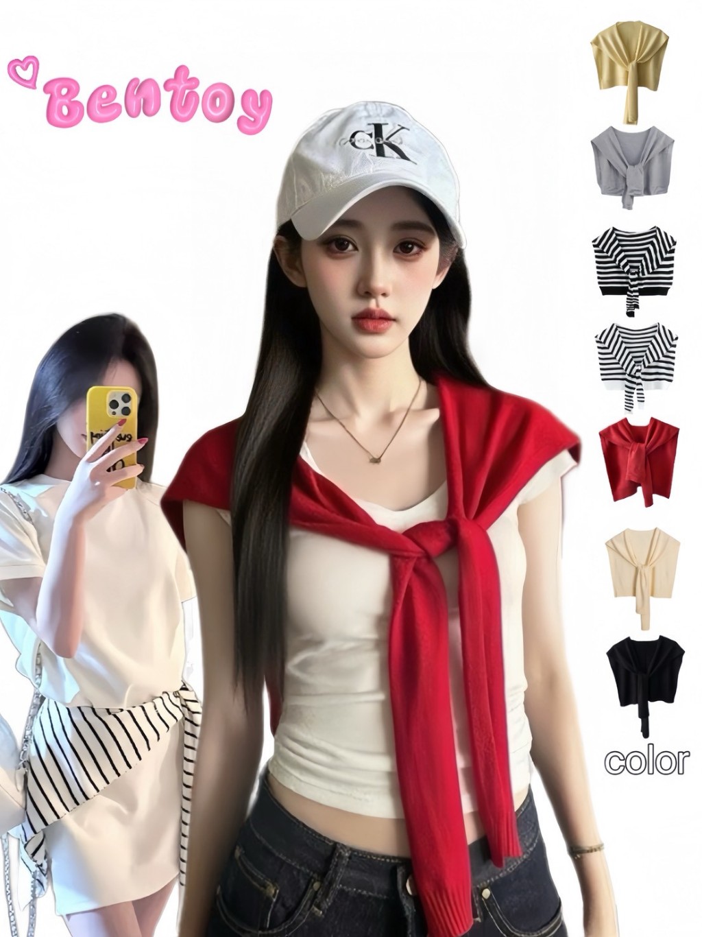 Bentoy พร้อมส่งในไทย （3737） ผ้าคลุมไหล่ไหมพรม สำหรับผู้หญิง เหมาะสำหรับ ...