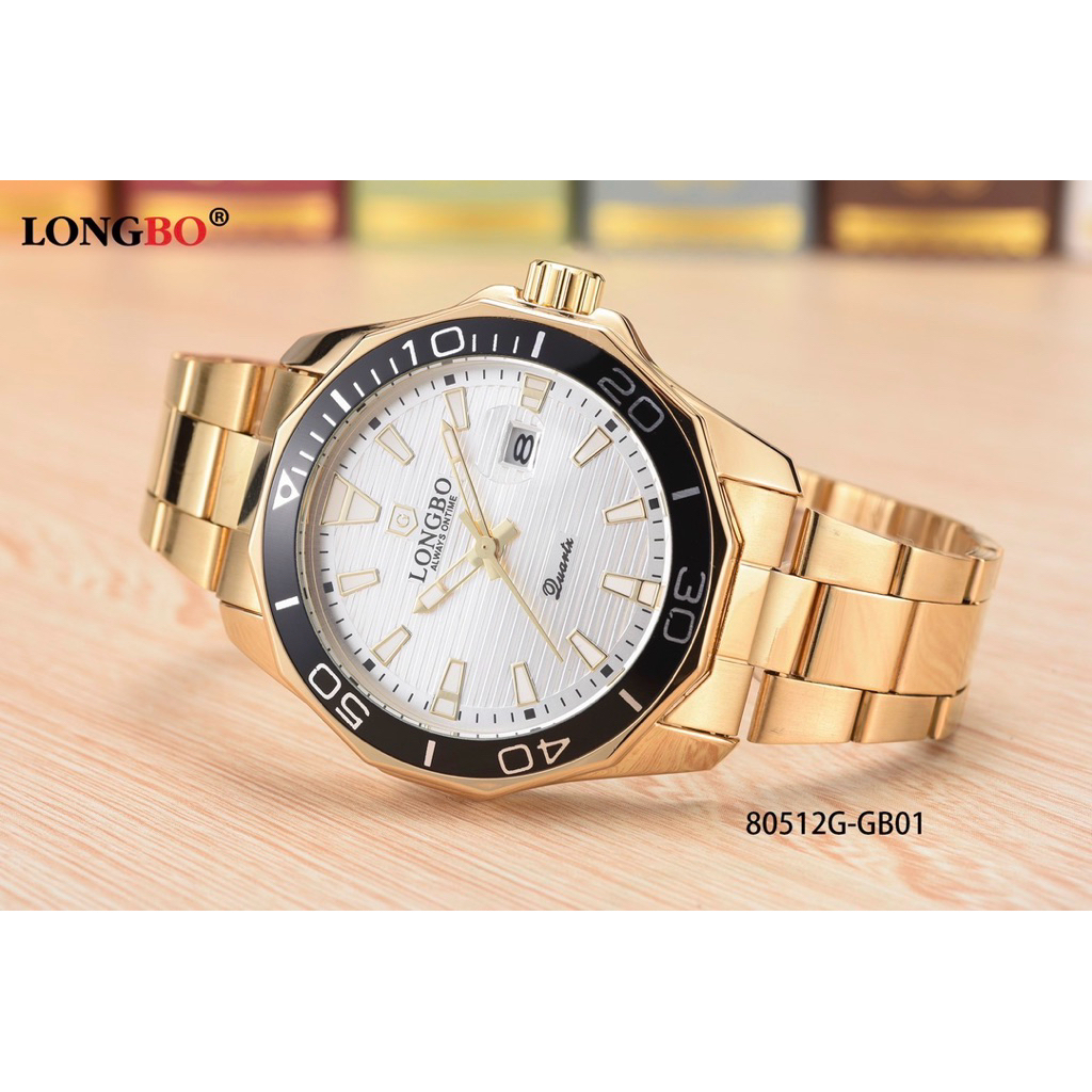 นาฬิกาแบรนด์ Longbo watch นาฬิกาควอตซ์สำหรับผู้ชาย ระบบอนาล๊อค ดูเวลา ...