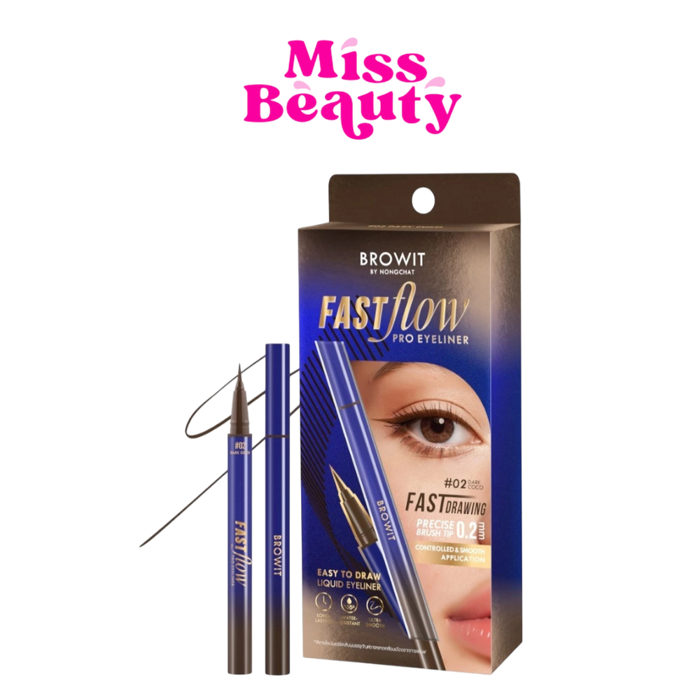 Browit Fast Flow Pro Eyeliner น้องฉัตร บราวอิท ฟาสต์โฟลว์ โปรอาย ไลน์เน ...