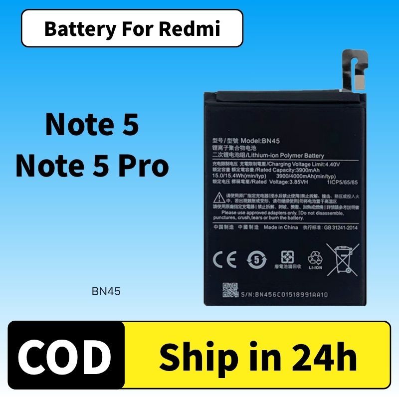 แบตเตอรี่ Redmi Note 5 / Note 5 Pro Battery แบต BN45 | Shopee Thailand