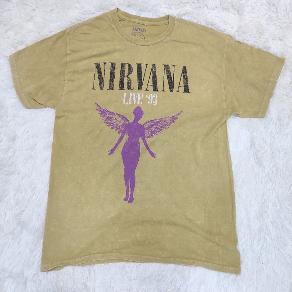 เสื้อวง Nirvana Live93 ผ้าออกหลังทัวร์ ลิขสิทธิ์ปี 2025 | Shopee Thailand