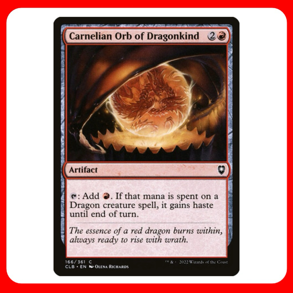 [MTG] Carnelian Orb of Dragonkind [CLB] [RED] [COMMON] [NORMAL] [ENG ...